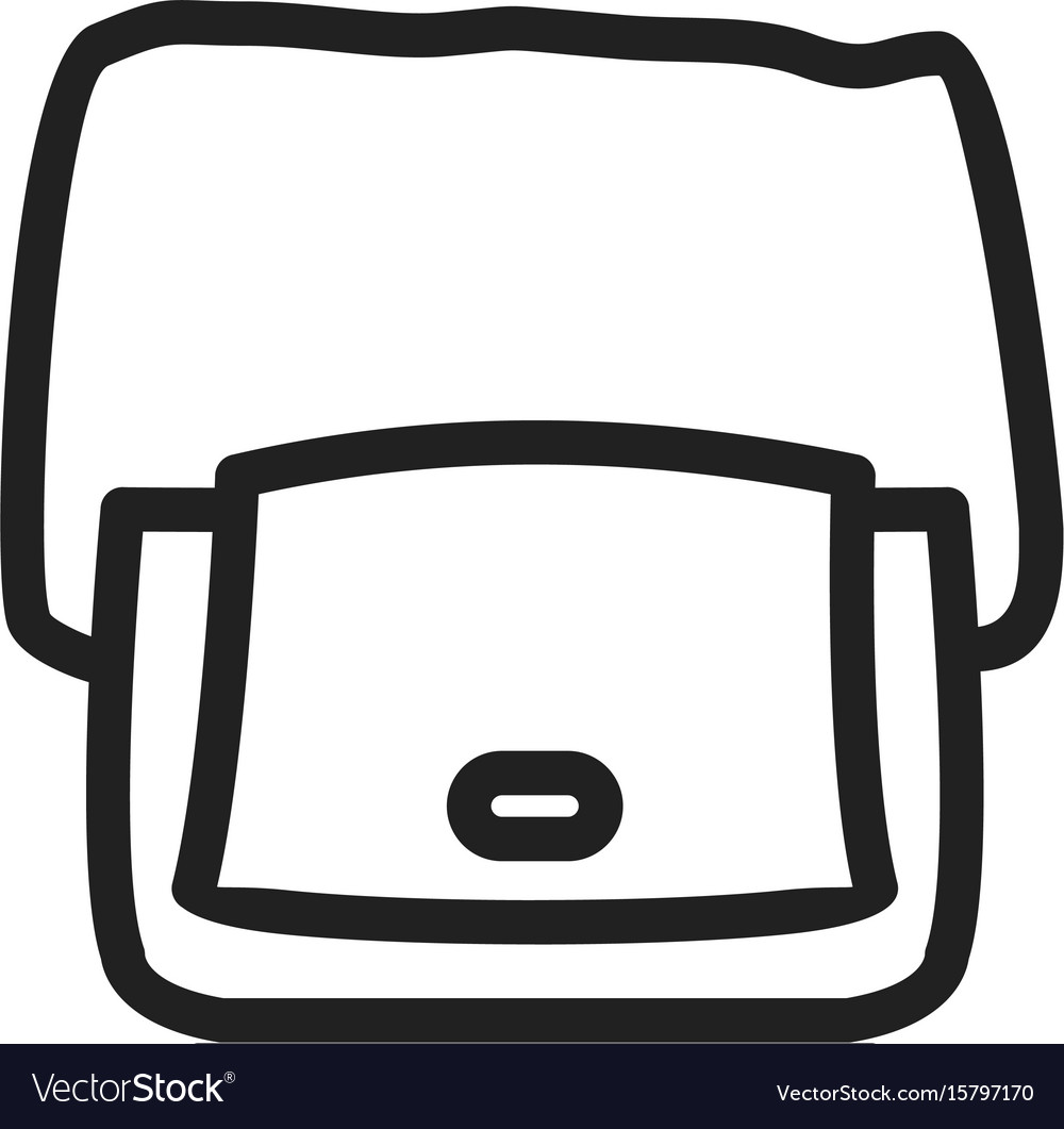 Shoulder bag Royalty Free Vector Image - VectorStock