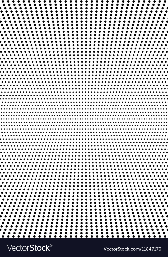 Symmetrical halftone dots background rectangular Vector Image