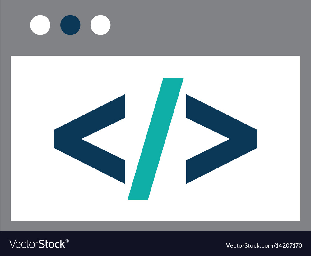 Template webpage isolated icon Royalty Free Vector Image