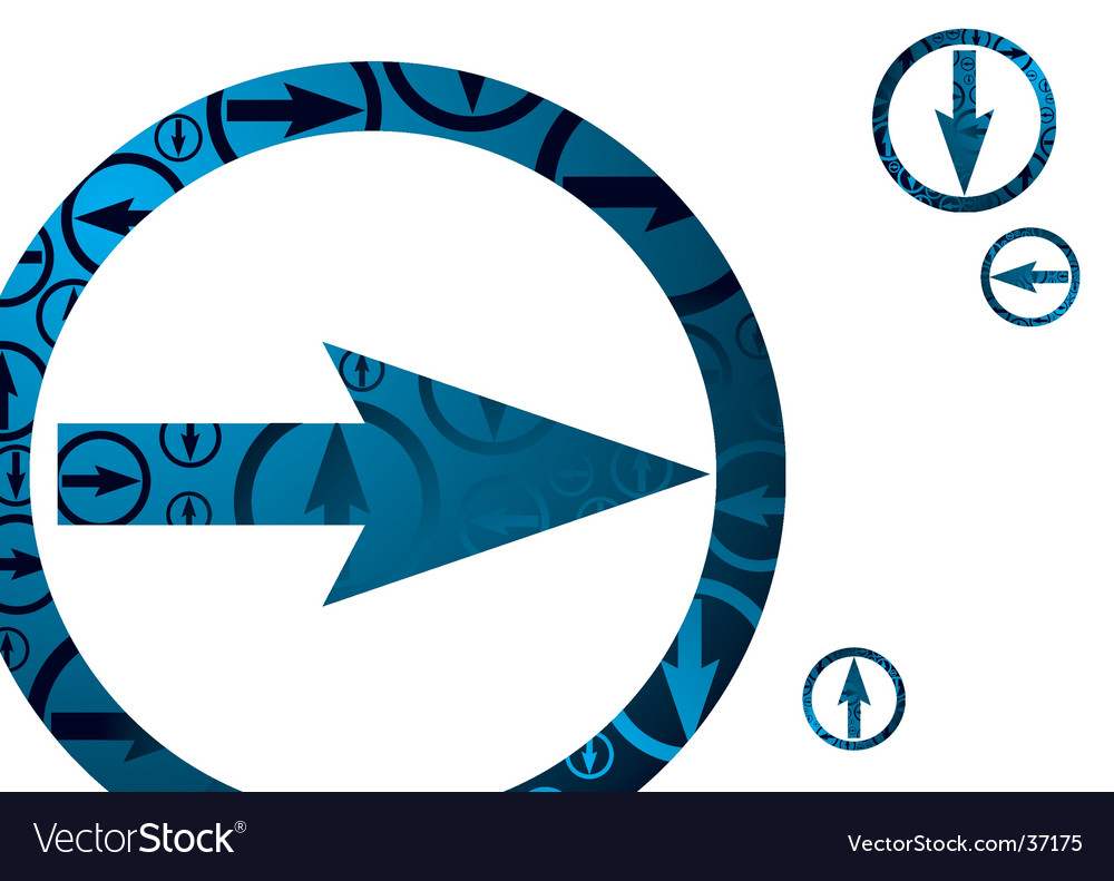 Arrow direct Royalty Free Vector Image - VectorStock
