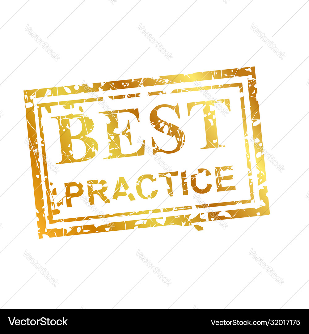 Best practice 2 style streak golden rubber stamp Vector Image