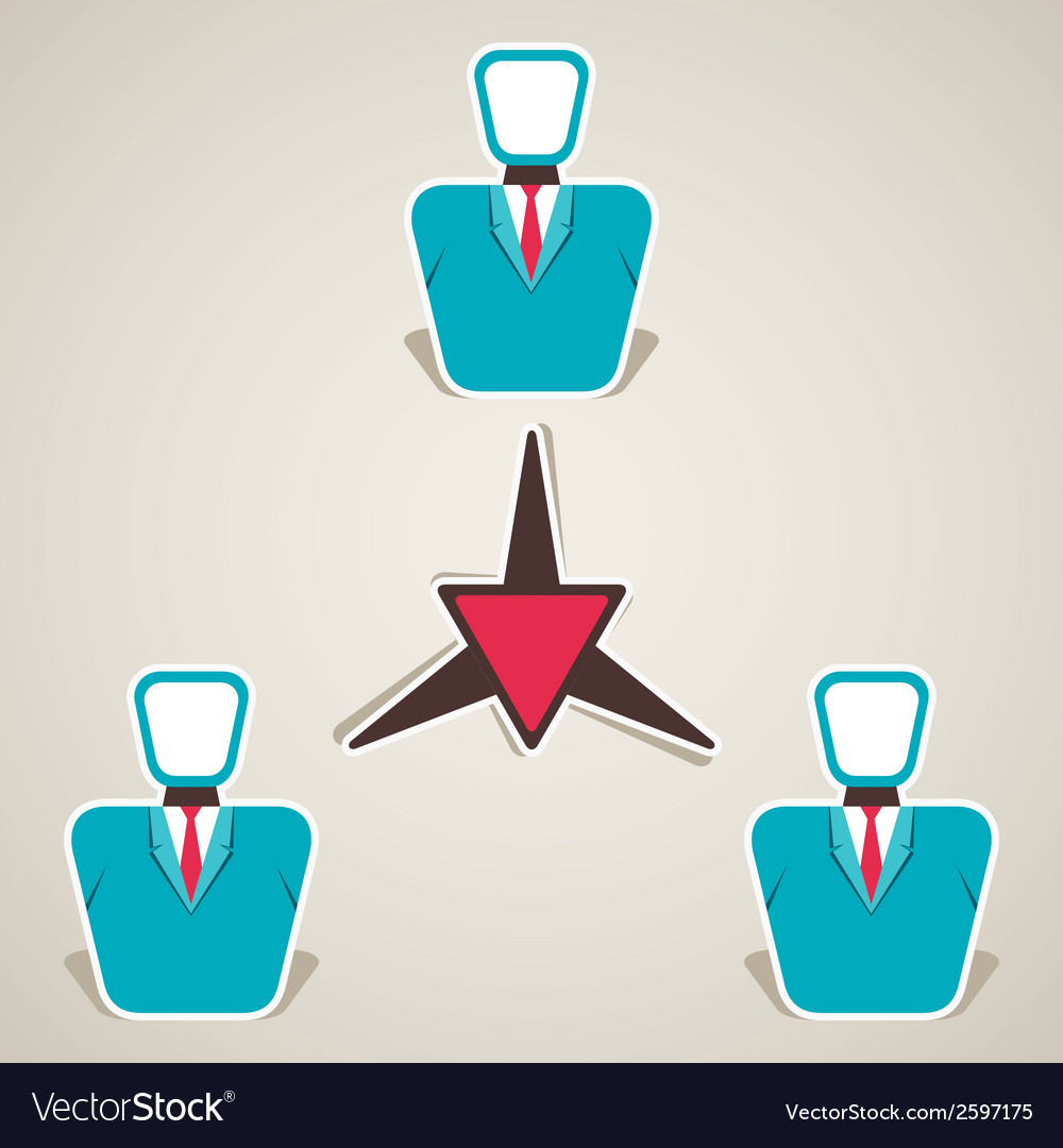 Central network concept Royalty Free Vector Image