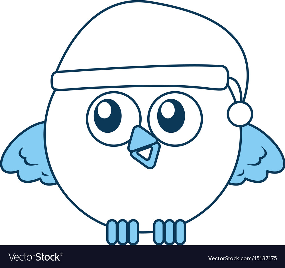 Cute bird expression comic Royalty Free Vector Image
