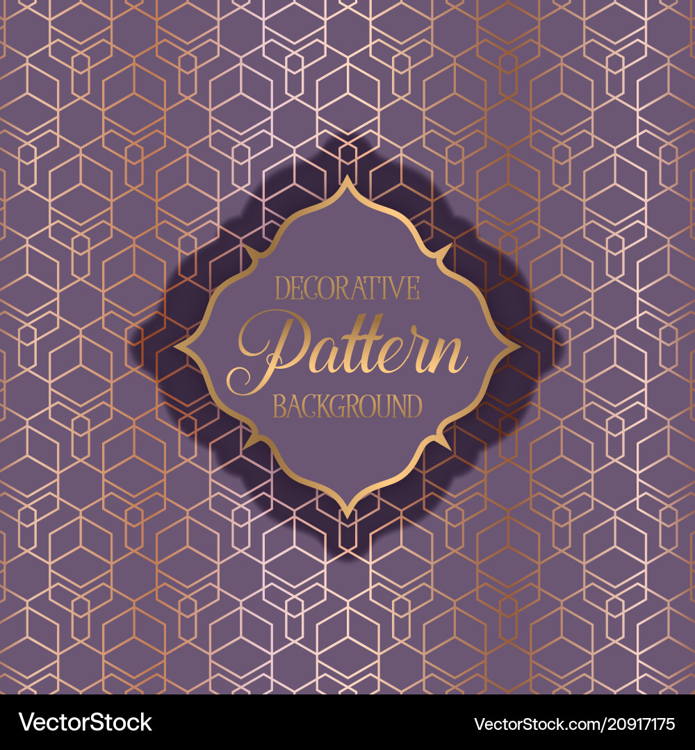 Decorative pattern background Royalty Free Vector Image