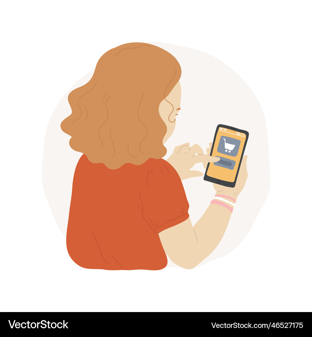 In-app purchase isolated cartoon Royalty Free Vector Image