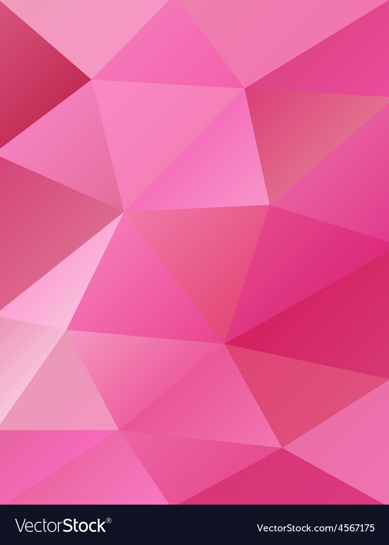 Pink Abstract Triangles Royalty Free Vector Image