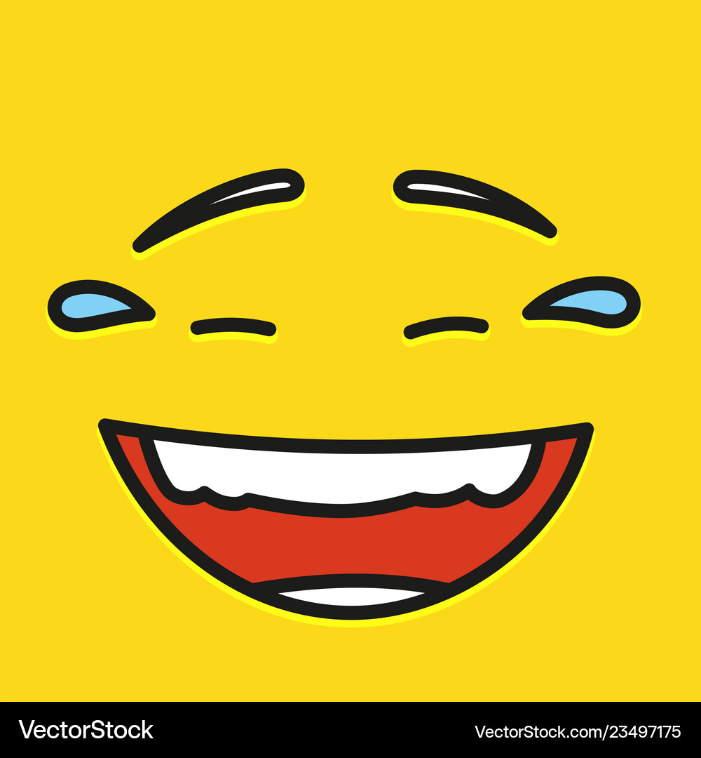 Smile and crying icon template design smile Vector Image