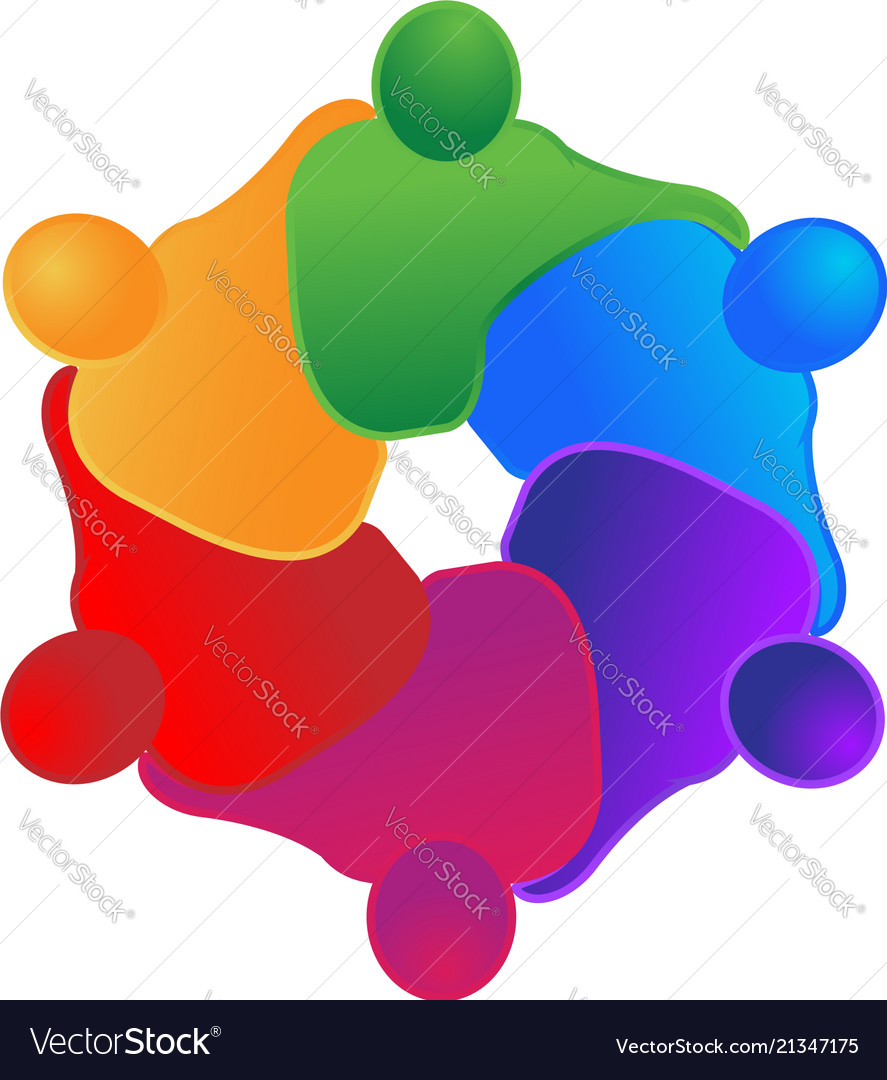 Teamwork people together community logo Royalty Free Vector Teamwork people together community logo Royalty Free Vector