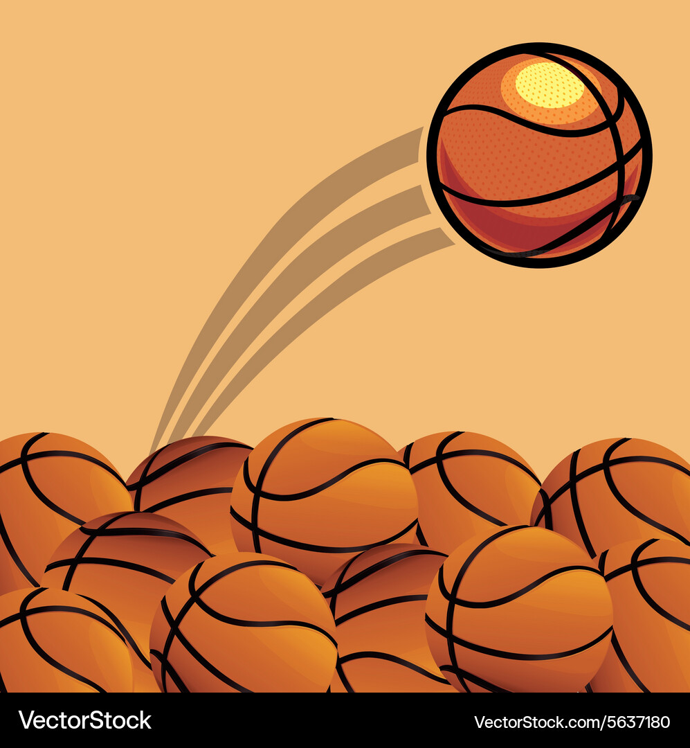Basketball design Royalty Free Vector Image - VectorStock