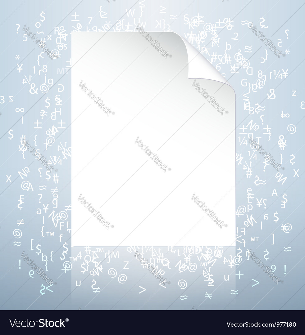 Business letter template Royalty Free Vector Image