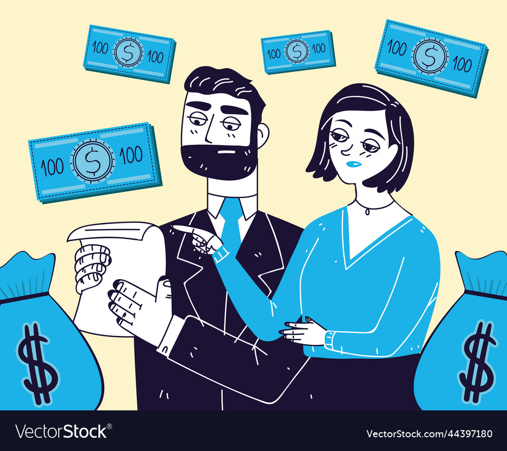 Business Man And Woman Royalty Free Vector Image