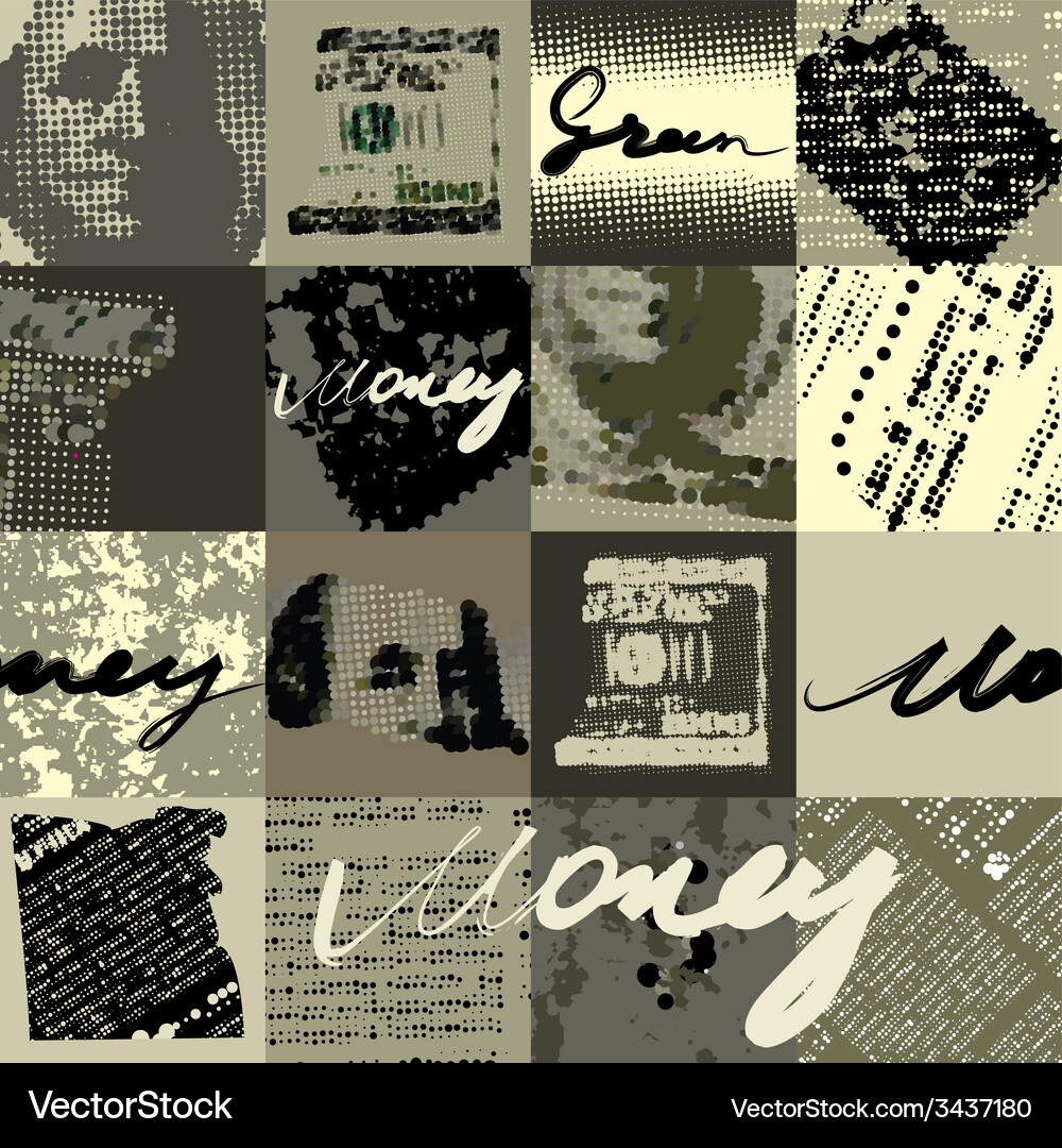 Dollar pattern Royalty Free Vector Image - VectorStock