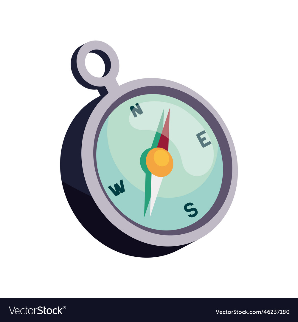 Gray compass design Royalty Free Vector Image - VectorStock