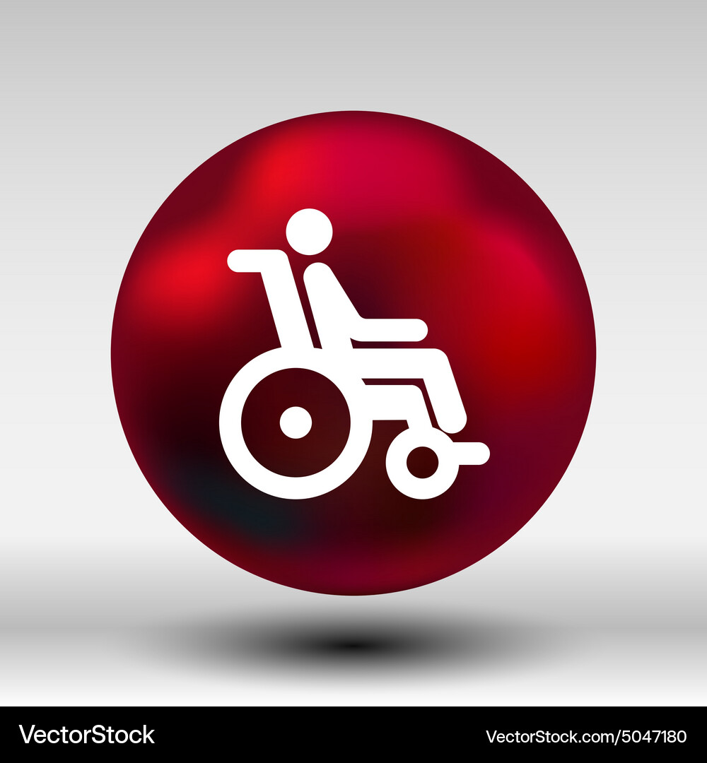 Handicap handicapped chair wheel accessible Vector Image