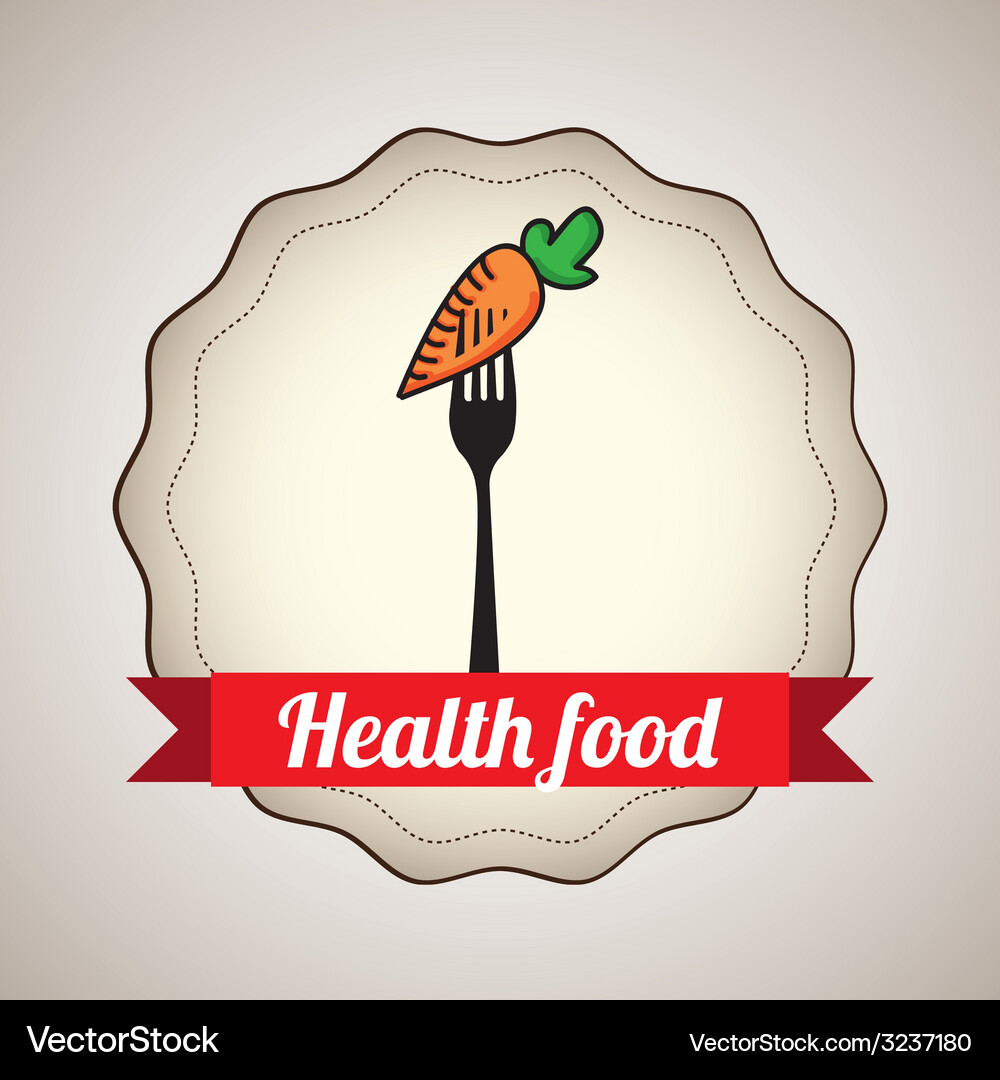 Health food design Royalty Free Vector Image - VectorStock