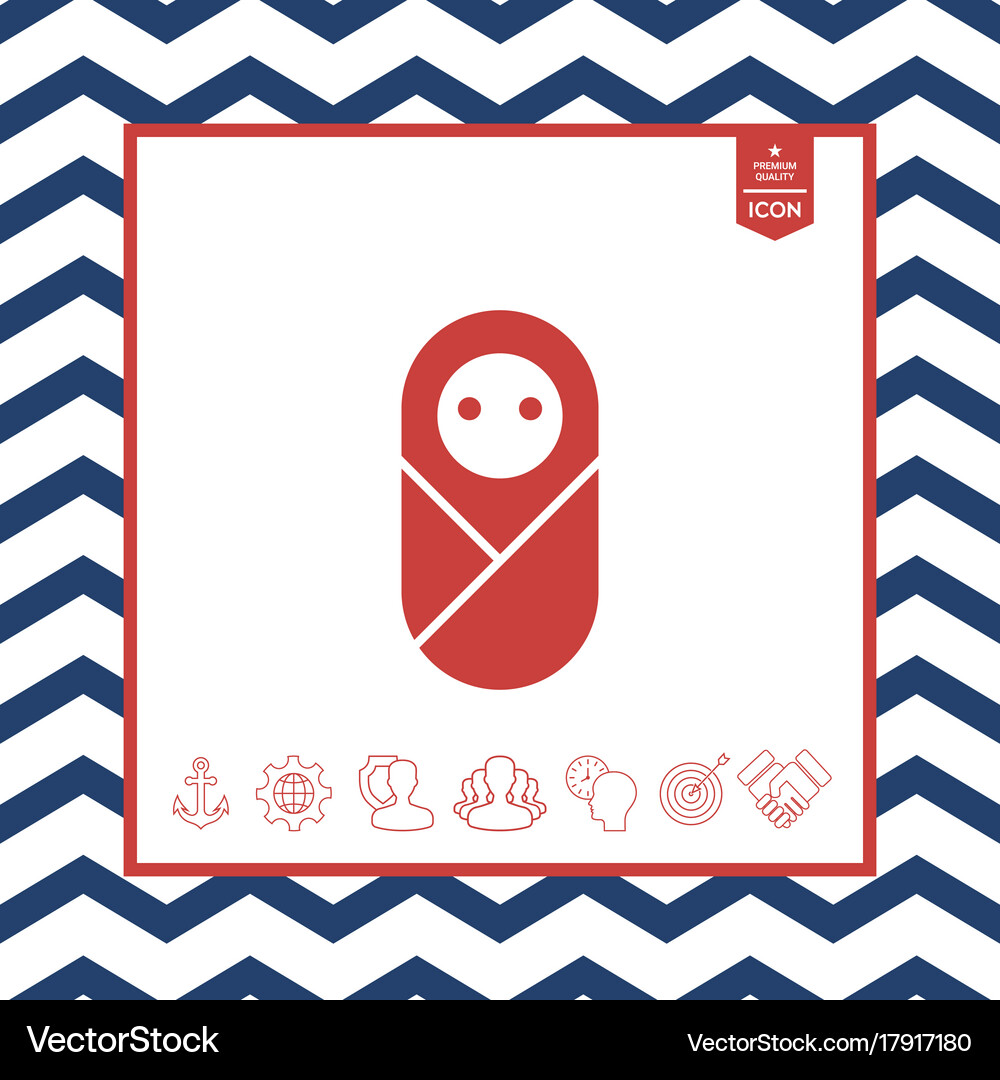 Infant neonate newborn icon Royalty Free Vector Image