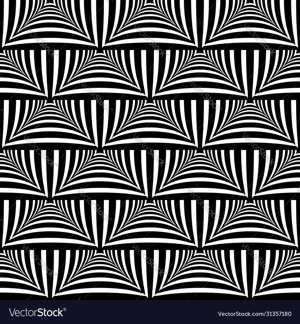Seamless op art pattern Royalty Free Vector Image