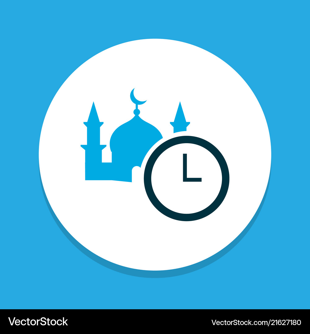 Time icon colored symbol premium quality isolated Vector Image