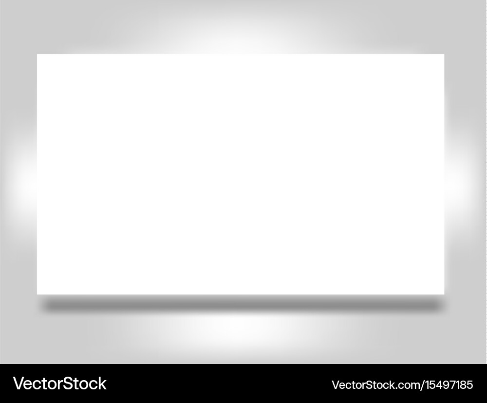 Blank flyer banner or post card poster isolated on