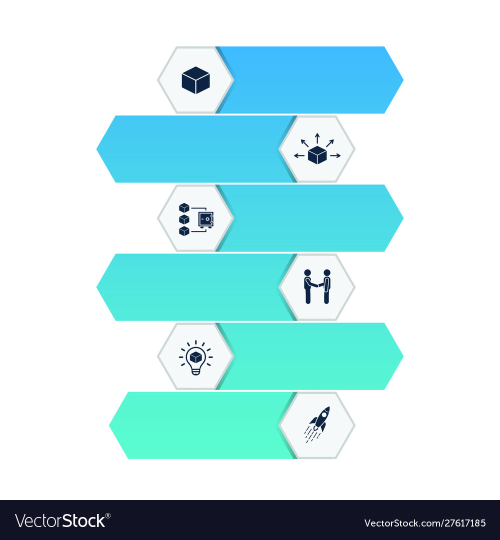 Blockchain infographics design timeline concept Vector Image Blockchain infographics design timeline concept Vector Image