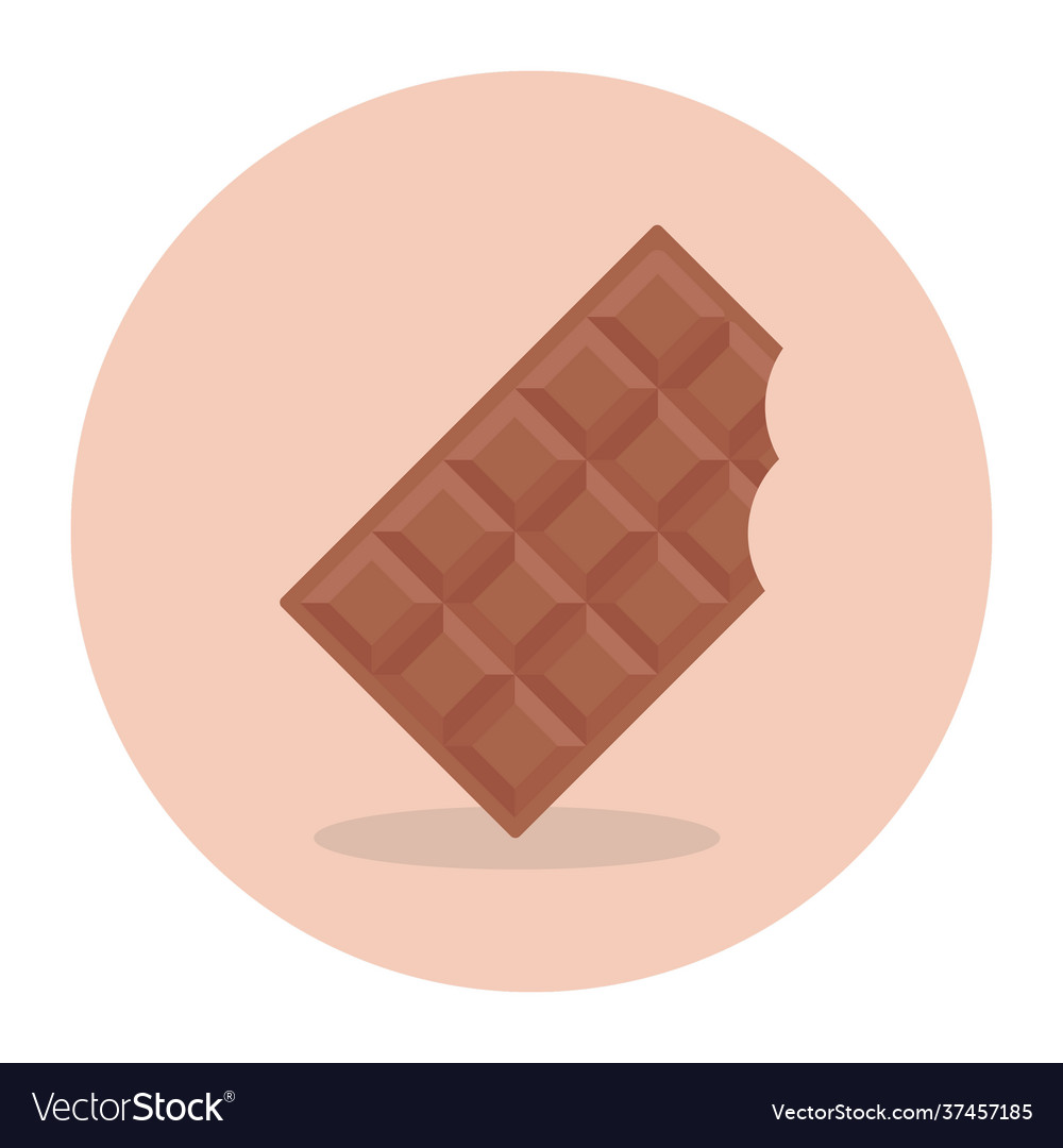 Chocolate bite Royalty Free Vector Image - VectorStock