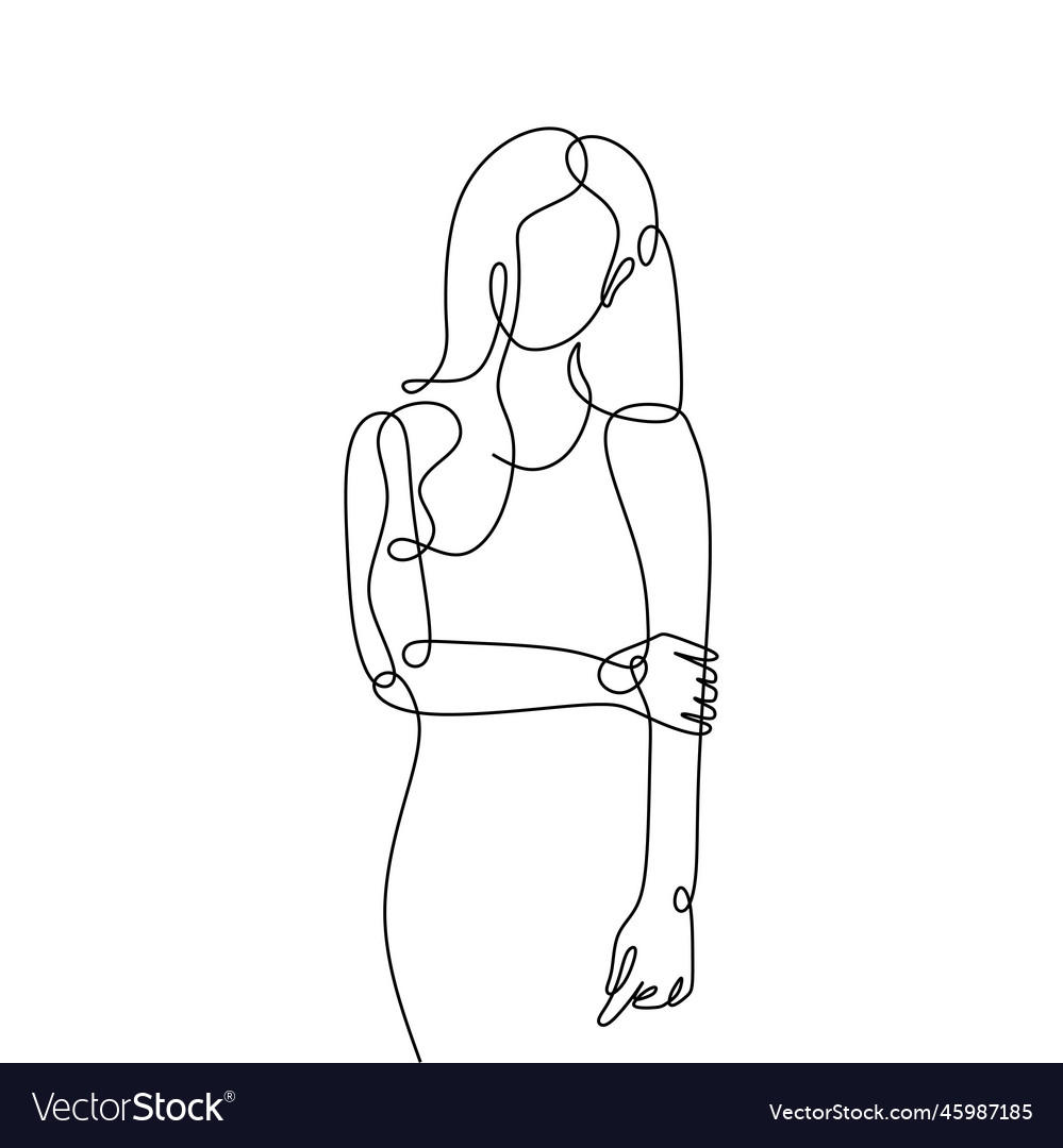 Continuous line art or one drawing Royalty Free Vector Image