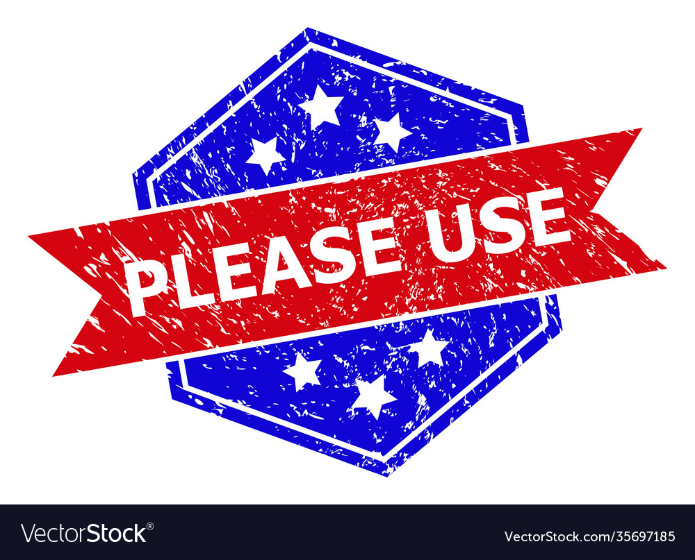 Hexagonal bicolor please use seal with corroded Vector Image Hexagonal bicolor please use seal with corroded Vector Image