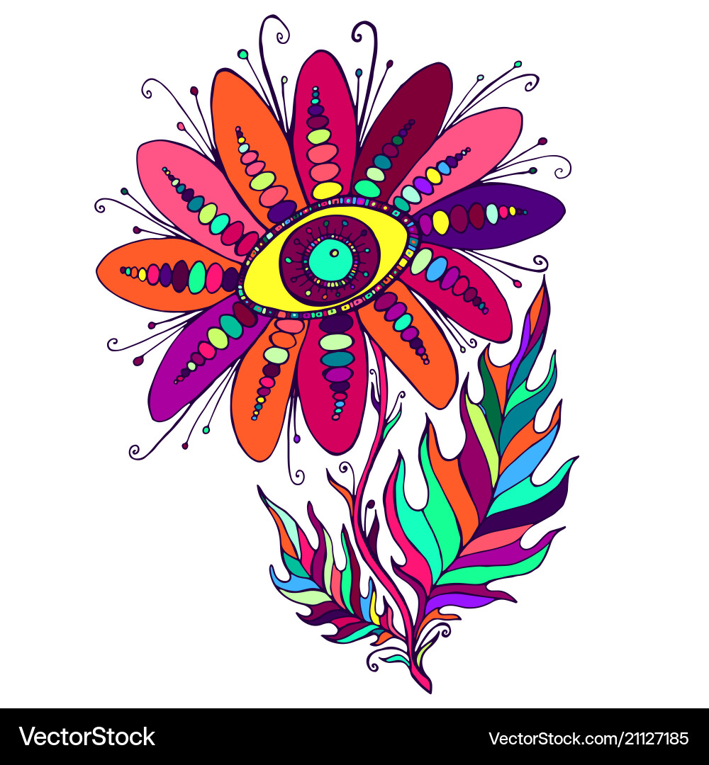 Psychedelic Trippy Flowers