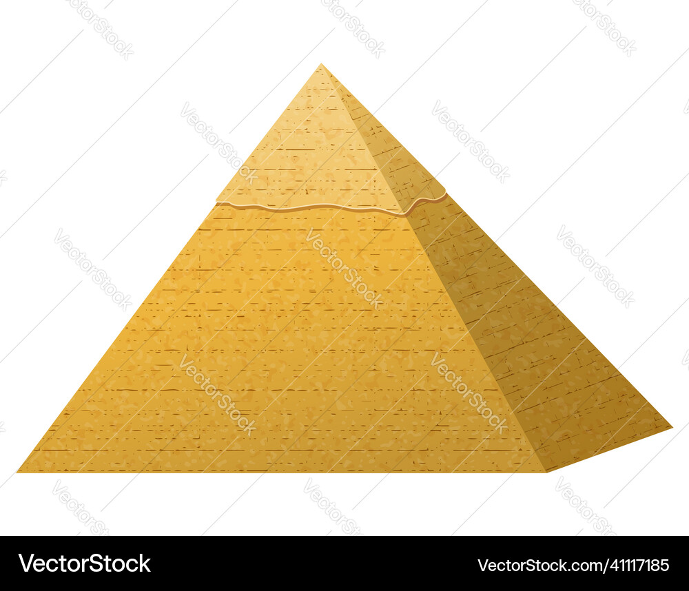 Pyramid symbol of ancient egypt Royalty Free Vector Image