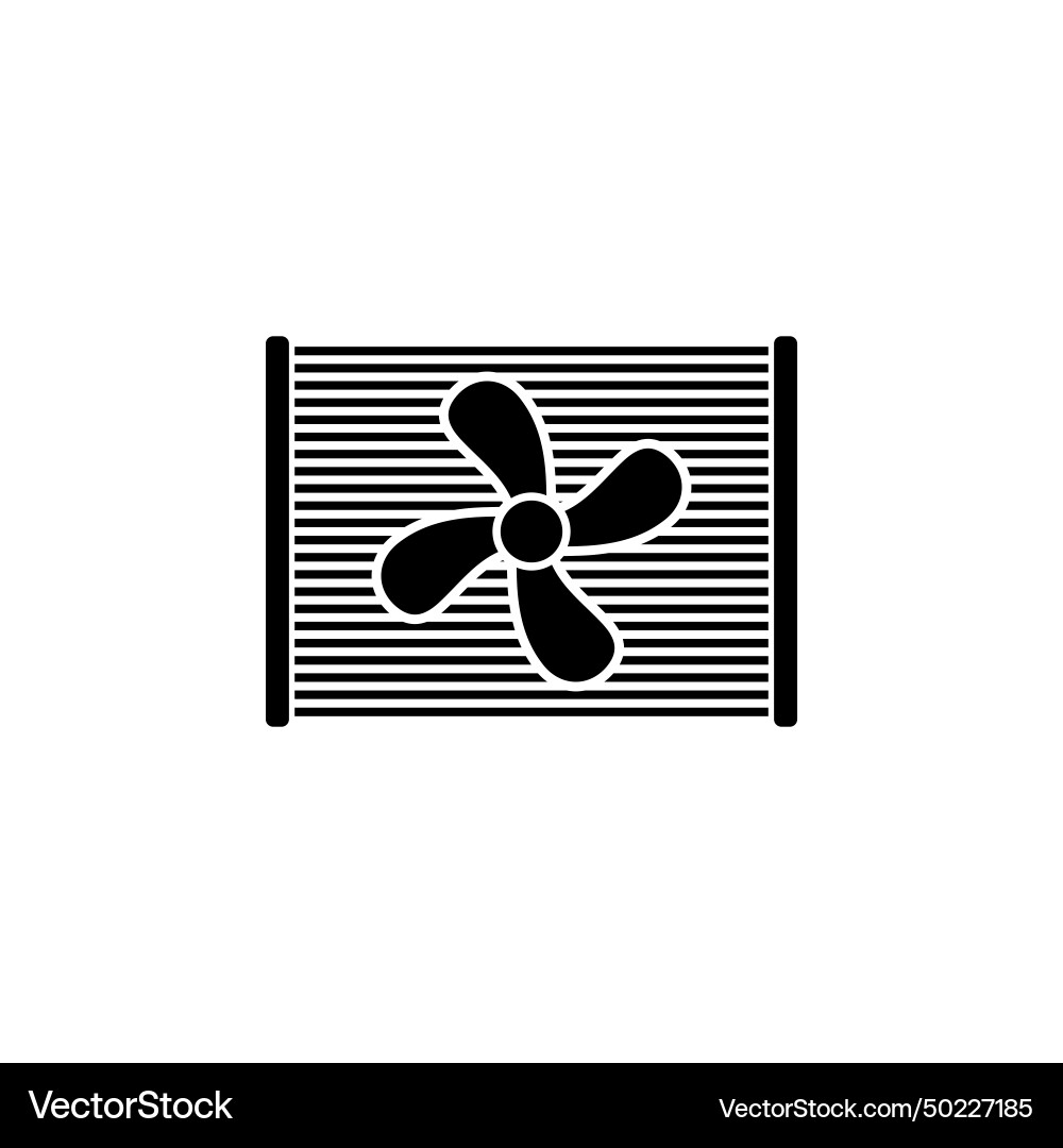 Ventilation exhaust air ventilator or fan flat Vector Image