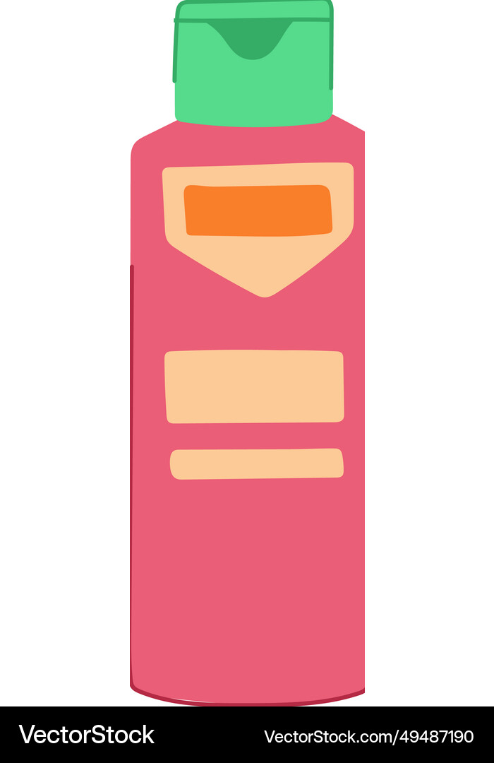 Beauty lotion cartoon Royalty Free Vector Image
