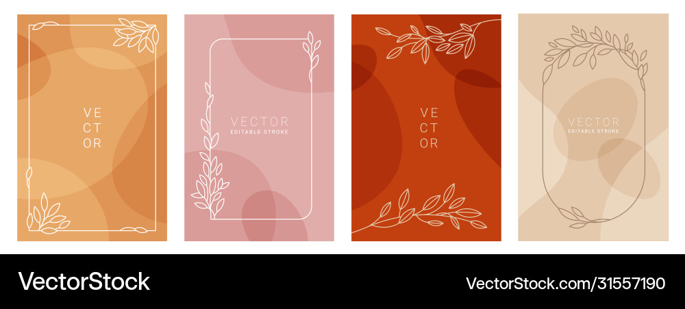 Design templates in simple modern style with copy Vector Image