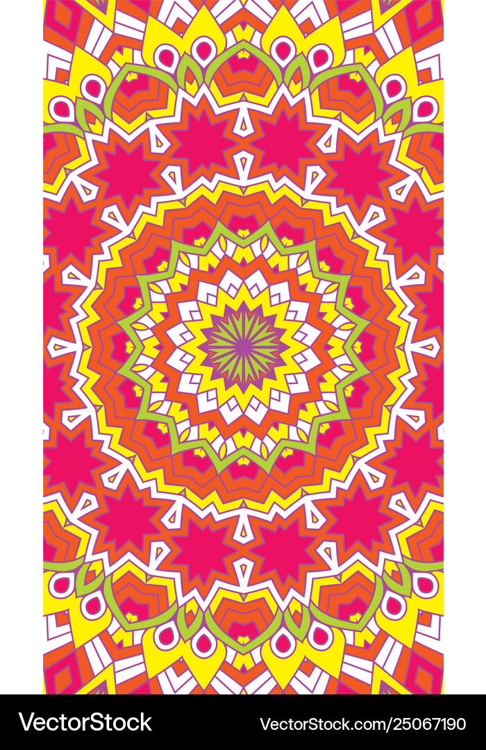 Manadala colored background suitable Royalty Free Vector