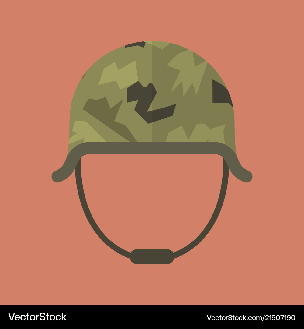 Military metal helmet Royalty Free Vector Image