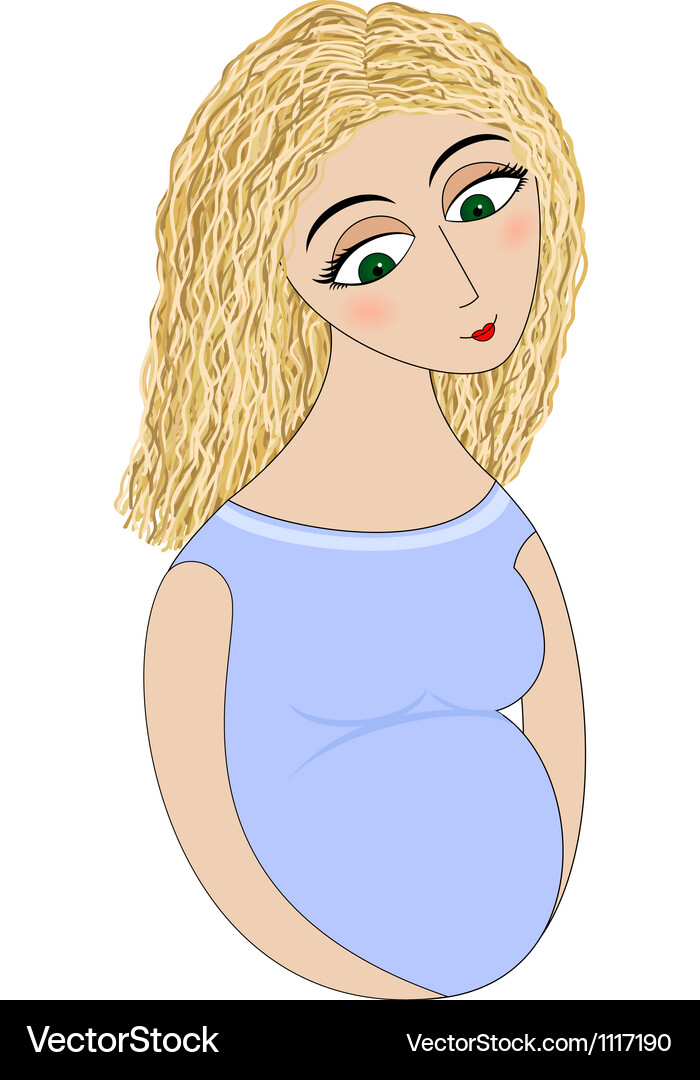 Pregnant woman Royalty Free Vector Image - VectorStock
