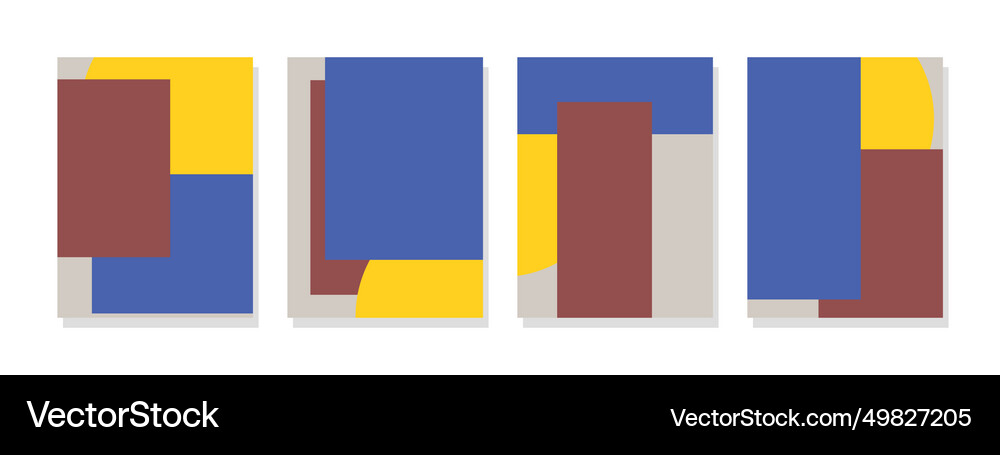 Abstract geometric digital painting in a Vector Image