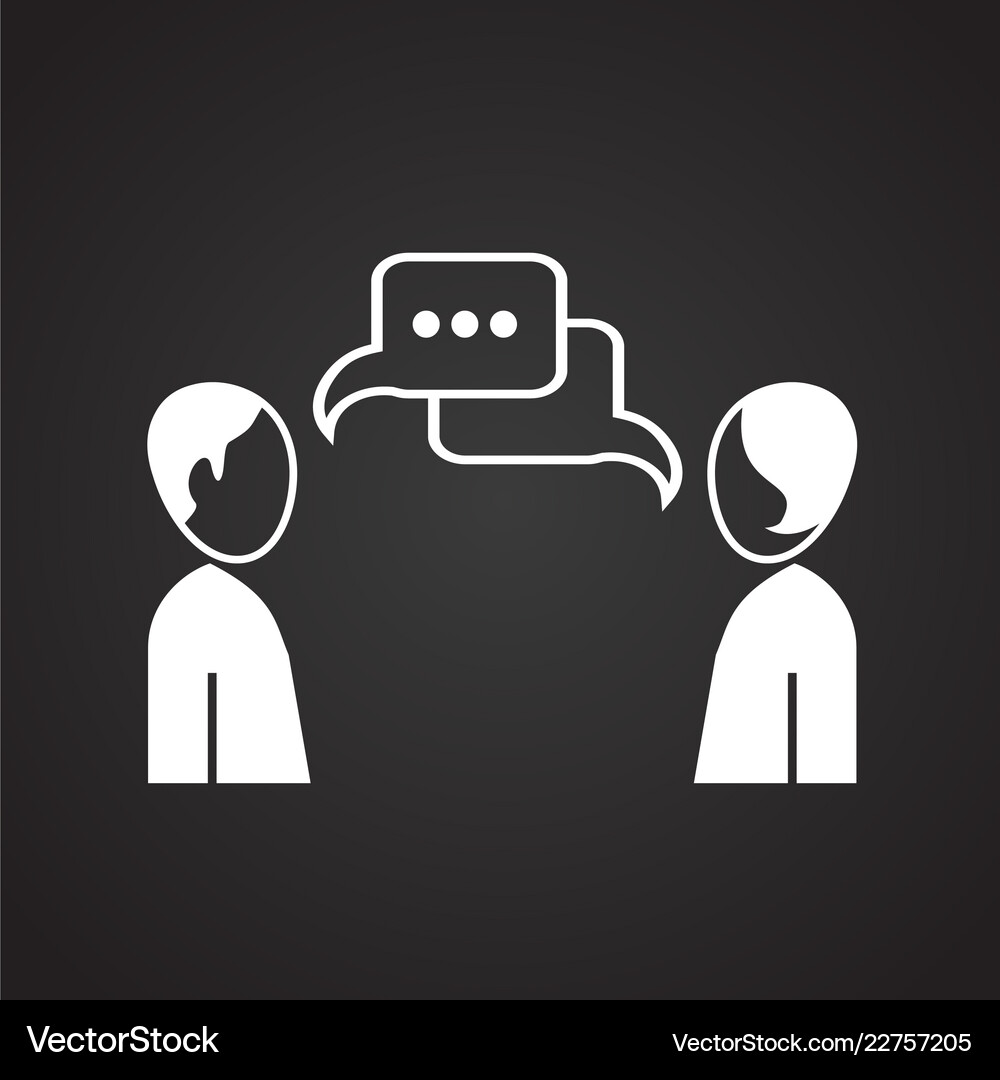 Business negotiation on black background Vector Image