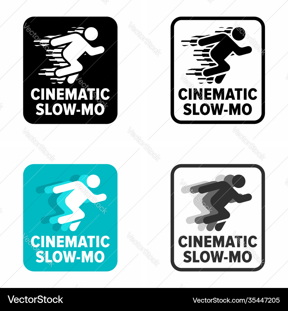 Effect film making style information sign Vector Image
