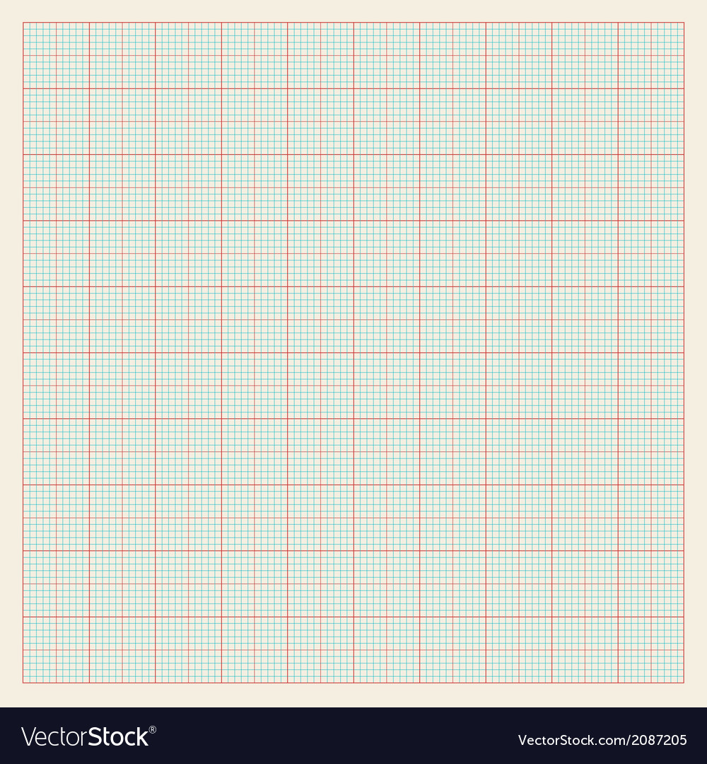 Graph paper background Royalty Free Vector Image