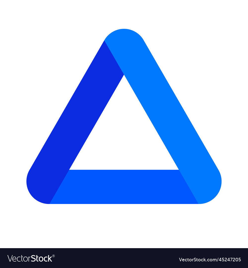Blue Triangle Logo Triangle Logo Vector Afbeelding Door Redgraphic