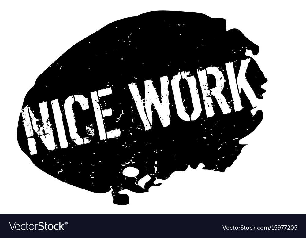 Nice work rubber stamp Royalty Free Vector Image