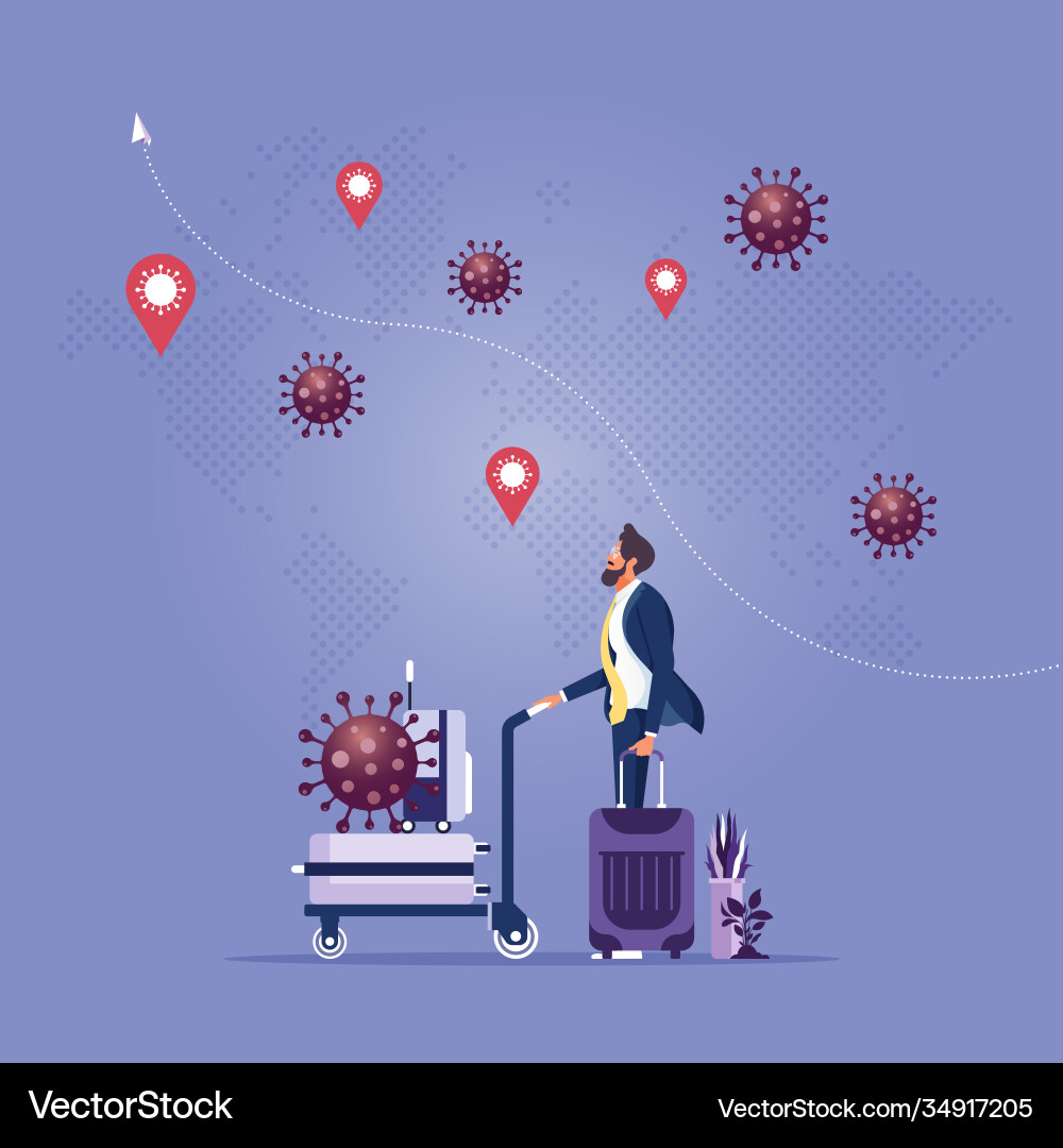 Novel coronavirus pandemic outbreak Royalty Free Vector