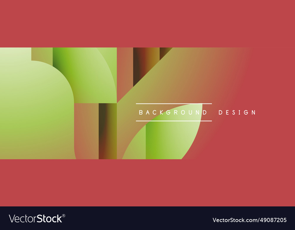 Simple geometric forms - dynamic geometric Vector Image