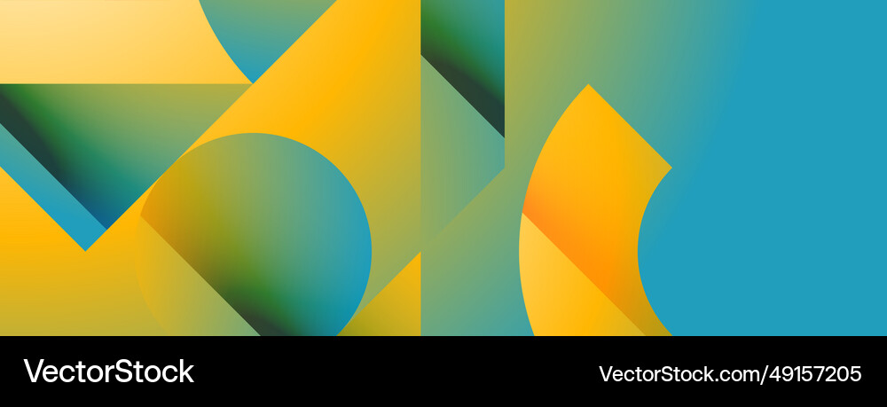 Simple geometric forms - dynamic geometric Vector Image