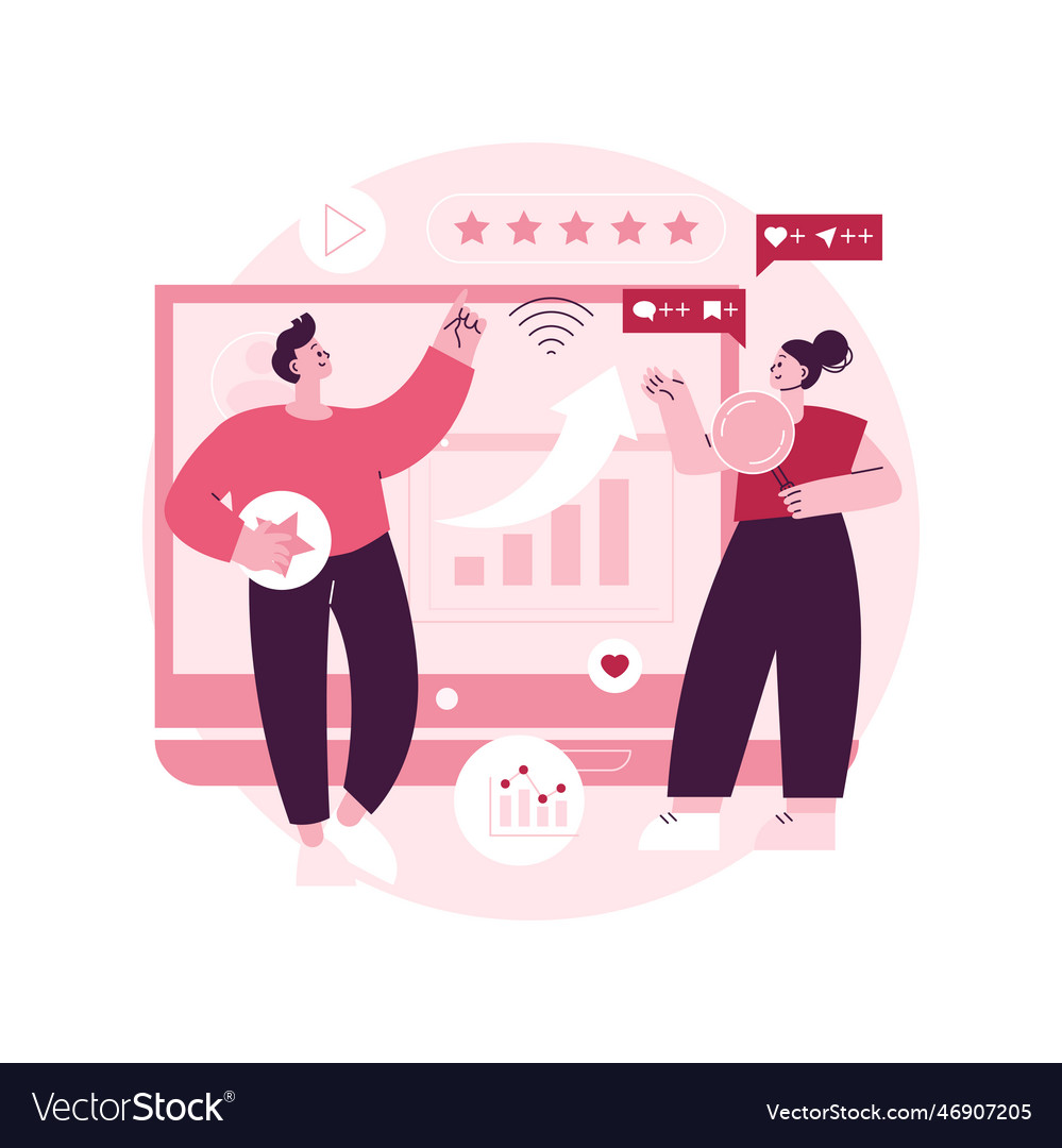 Social network monitoring abstract concept Vector Image Social network monitoring abstract concept Vector Image