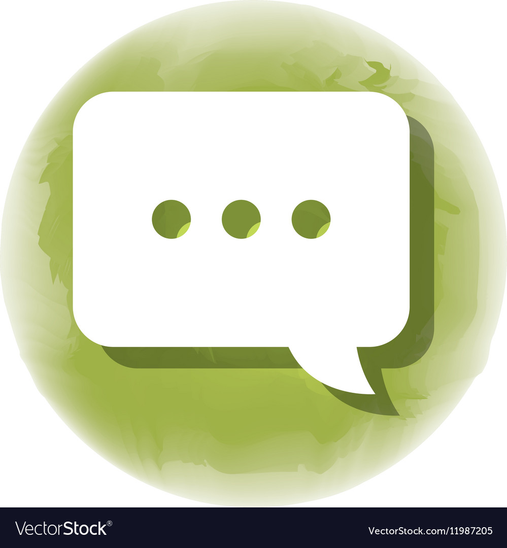 Speech bubble message icon Royalty Free Vector Image
