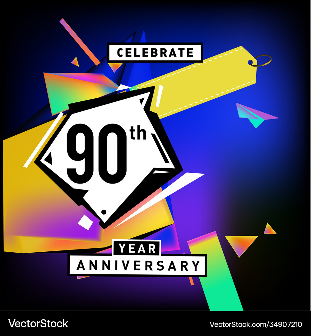 100th anniversary celebration colorful background Vector Image