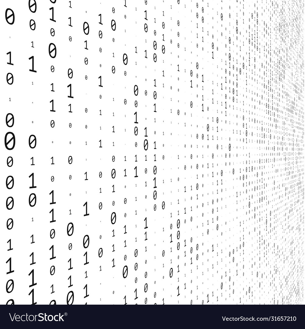 Binary Numbers Texture Royalty Free Vector Image