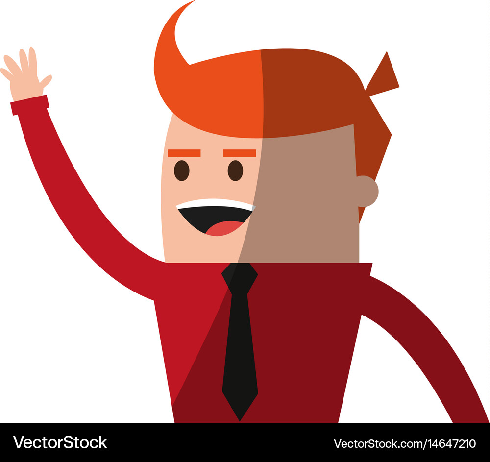 Businessman cute cartoon icon image Royalty Free Vector