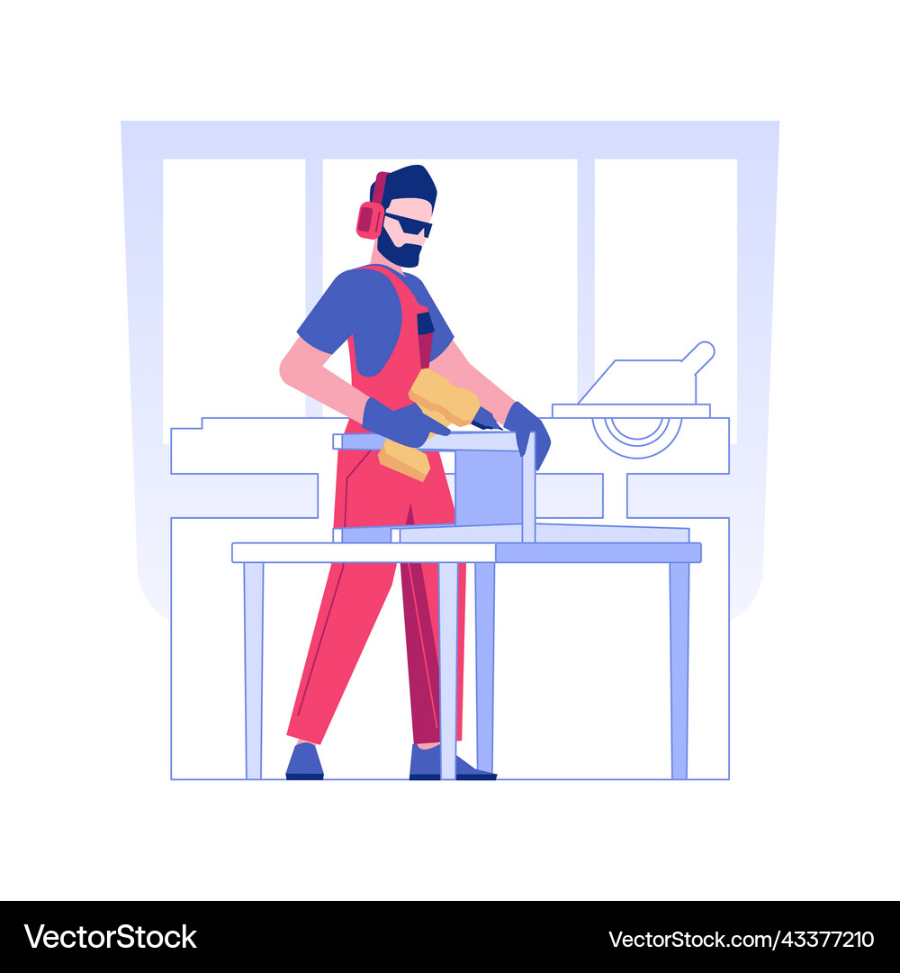 Custom furniture isolated concept Royalty Free Vector Image